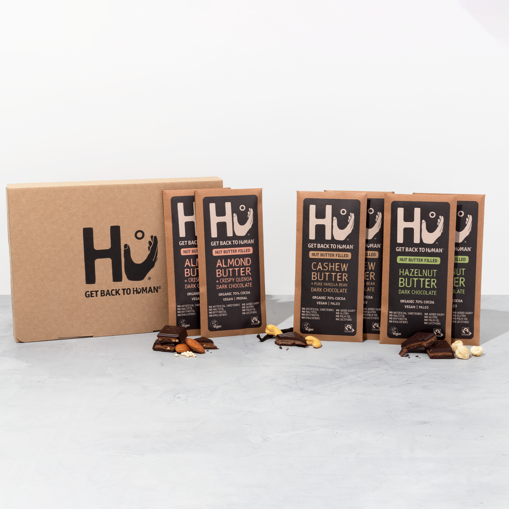 Dark Chocolate Nut Butter Taster Pack – Hu Kitchen UK